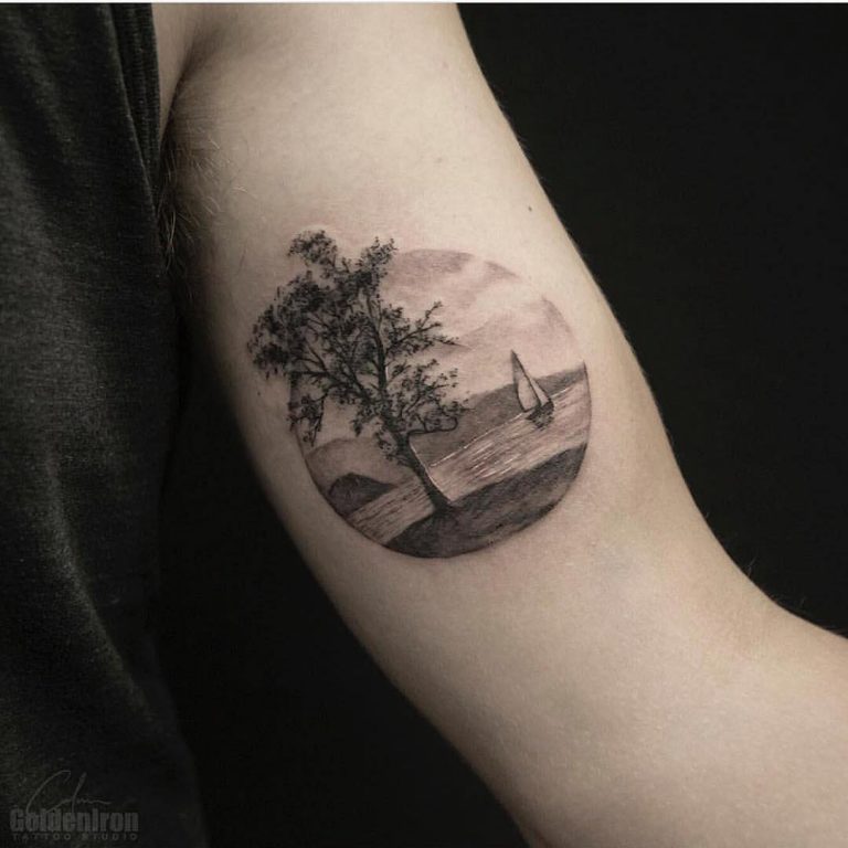 40 Lake Tattoo Ideas And Designs